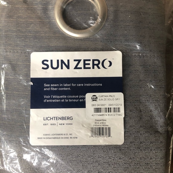 Sun Zero | Accents | Sun Zero Lichtenberg Curtain Panel 4 X 63 | Poshmark